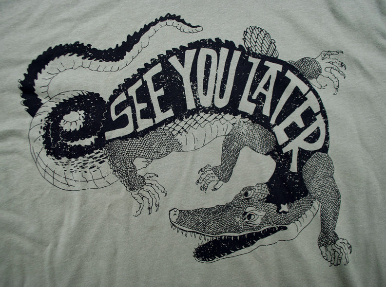 See You Later Alligator Tee - Summer Short Sleeves Top - O Neck Tee ...