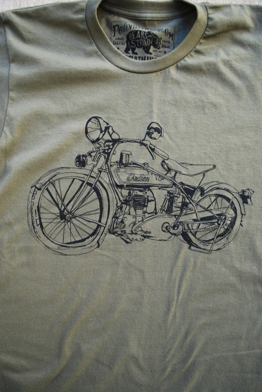 1929 Indian Motorcycle Army - Summer Short Sleeves Top - O Neck Tee ...